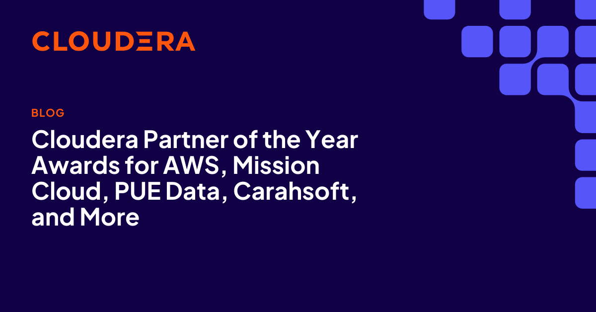 Cloudera Partner of the Year Awards | Blog | Cloudera