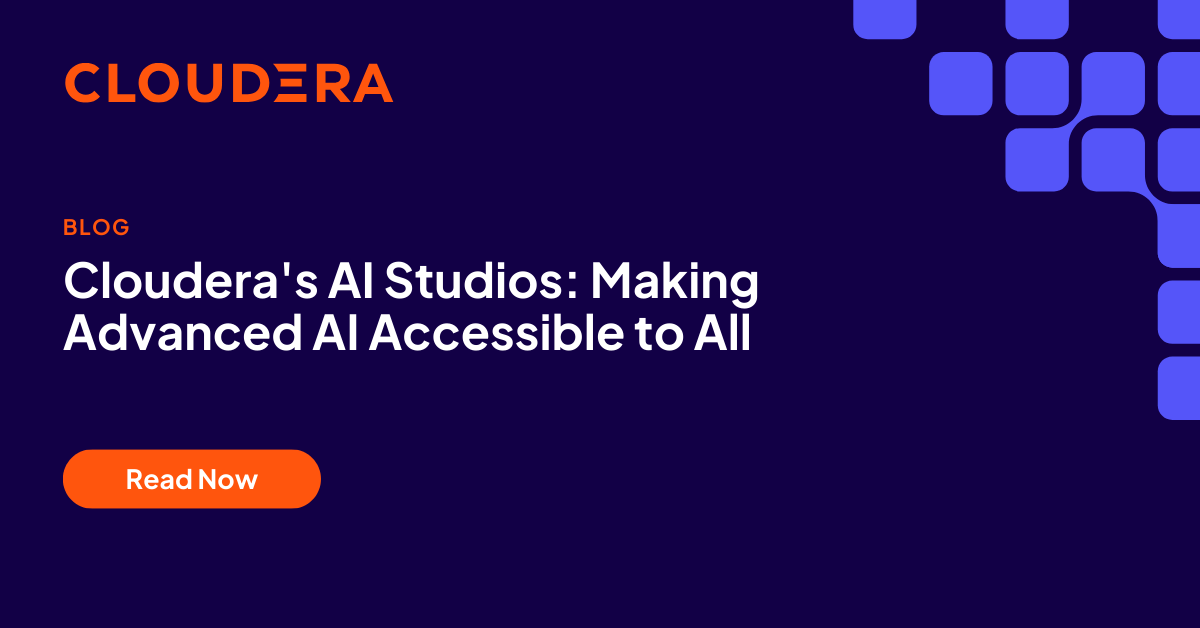 Cloudera's AI Studios: Making Advanced AI Accessible to All | Blog | Cloudera