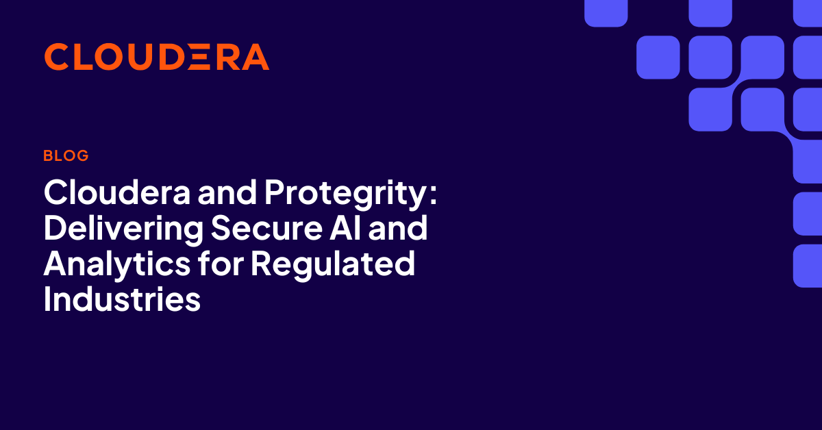 Cloudera and Protegrity: Delivering Secure AI and Analytics for ...