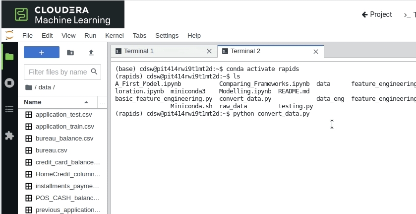 NVIDIA RAPIDS in Cloudera Machine Learning | Blog | Cloudera