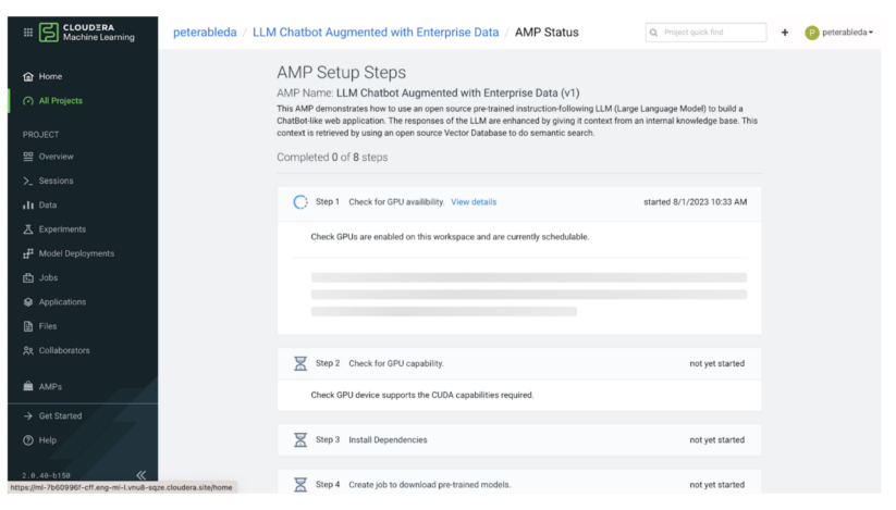 Deploying an LLM ChatBot Augmented with Enterprise Data | Blog | Cloudera