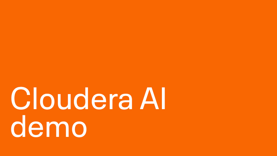 Cloudera AI | Cloudera Cloudera AI | Cloudera