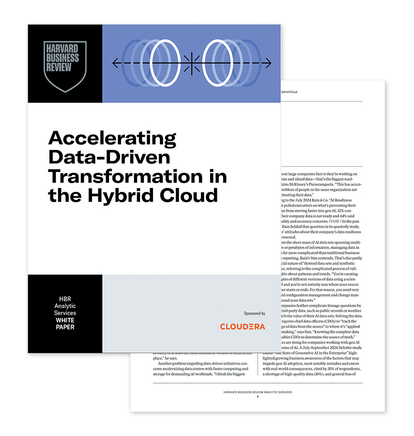 Accelerating Data-Driven Transformation in the Hybrid Cloud