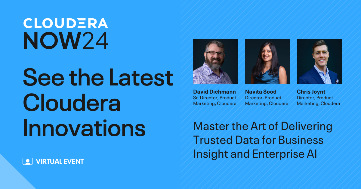 ClouderaNow Virtual Event | Cloudera